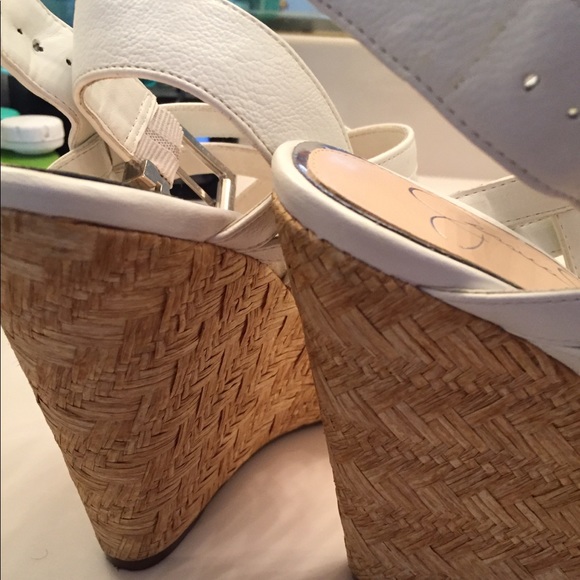 Jessica Simpson | Shoes | Jessica Simpson Julita White Platform Wedge ...